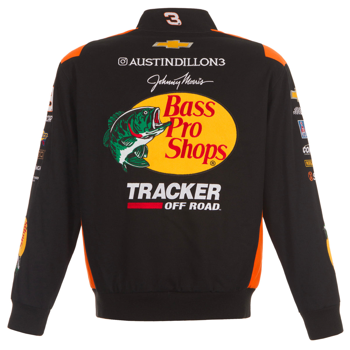 Austin Dillon JH Design NASCAR Bass Pro Shops Uniform Full-Snap Jacket ...