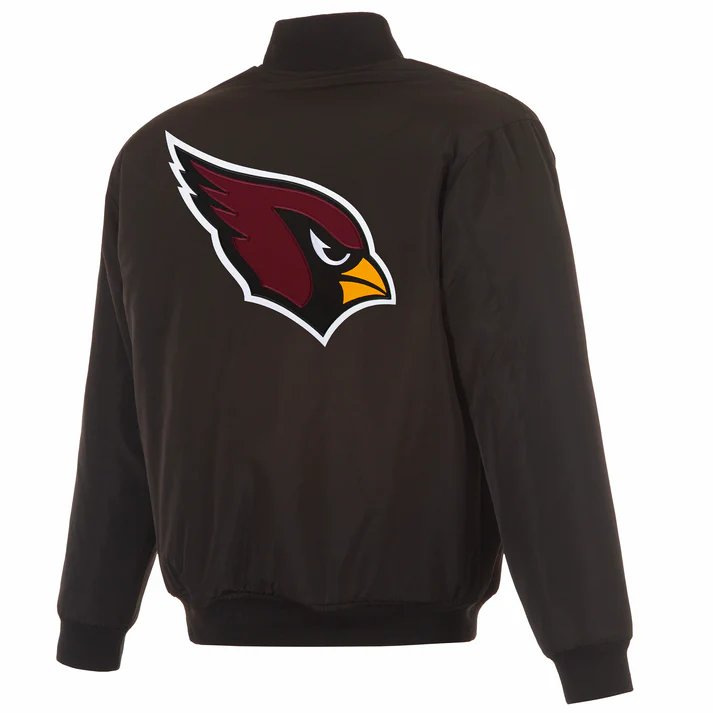 Arizona Cardinals Reversible Full-Zip Flight Jacket | J.H. Sports Jackets