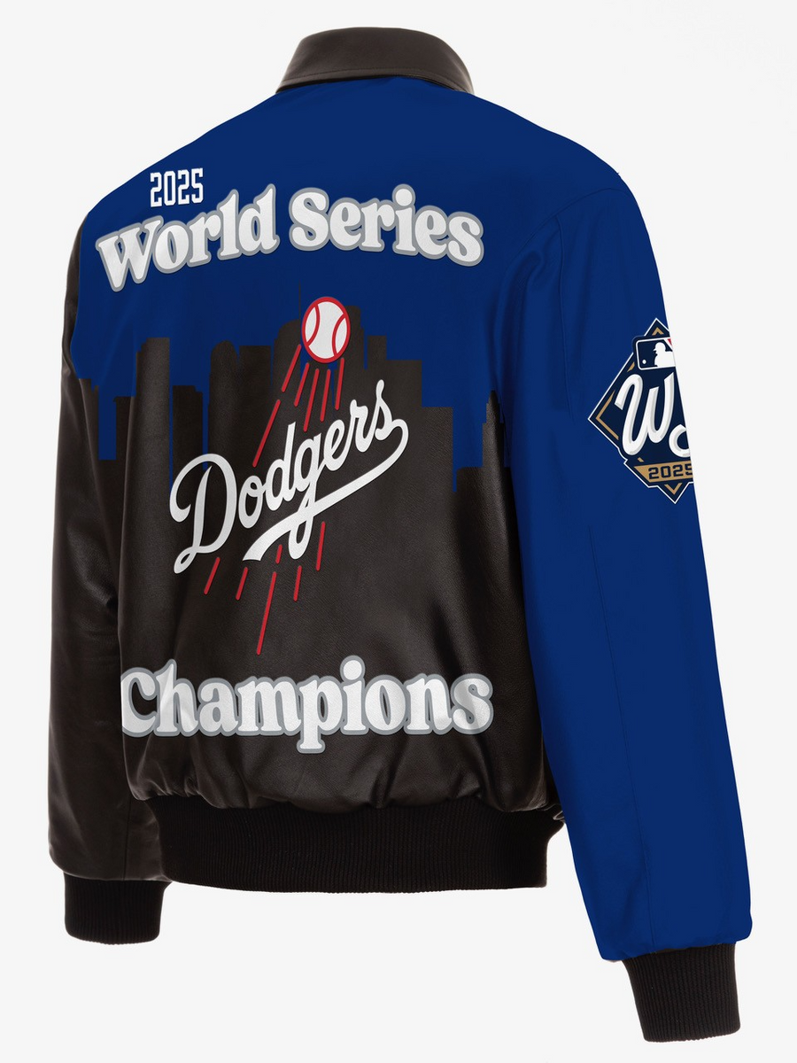 Los Angeles Dodgers JH Design 2025 World Series Champions Full-Snap Le