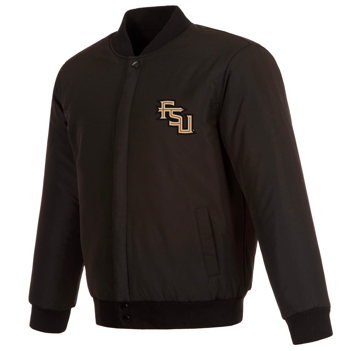 Florida State Seminoles Reversible Wool Jacket - Black | J.H. Sports ...