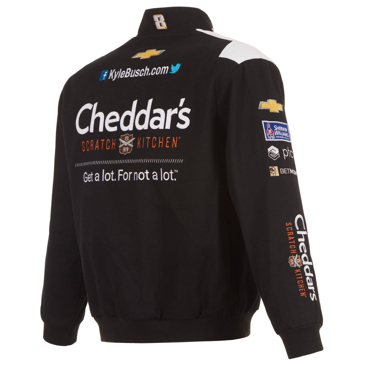 Nascar Kyle Busch JH Design Cheddar's Cotton Twill Uniform Full Snap J