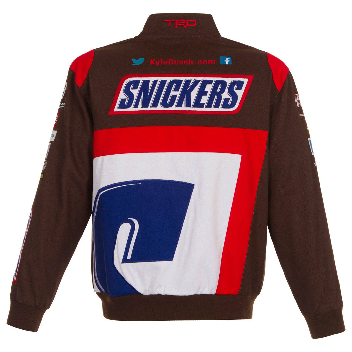 Authentic Kyle Busch Brown Snickers Full-Snap Twill Uniform Jacket JH