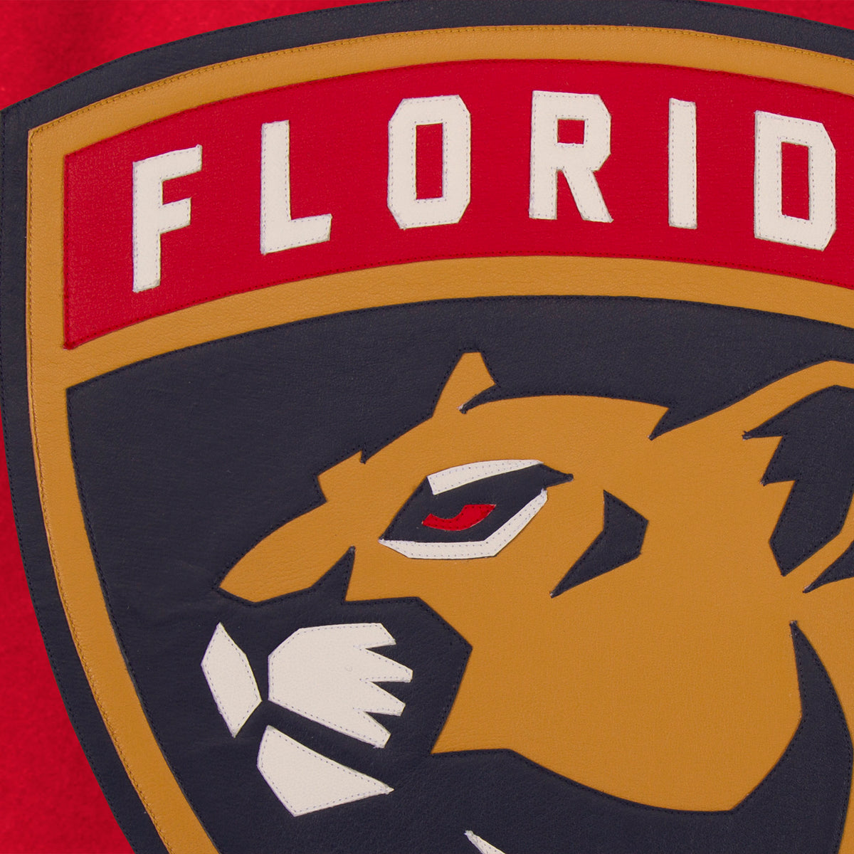 Florida Panthers Two-Tone Wool and Leather Jacket - Red/White | J.H ...