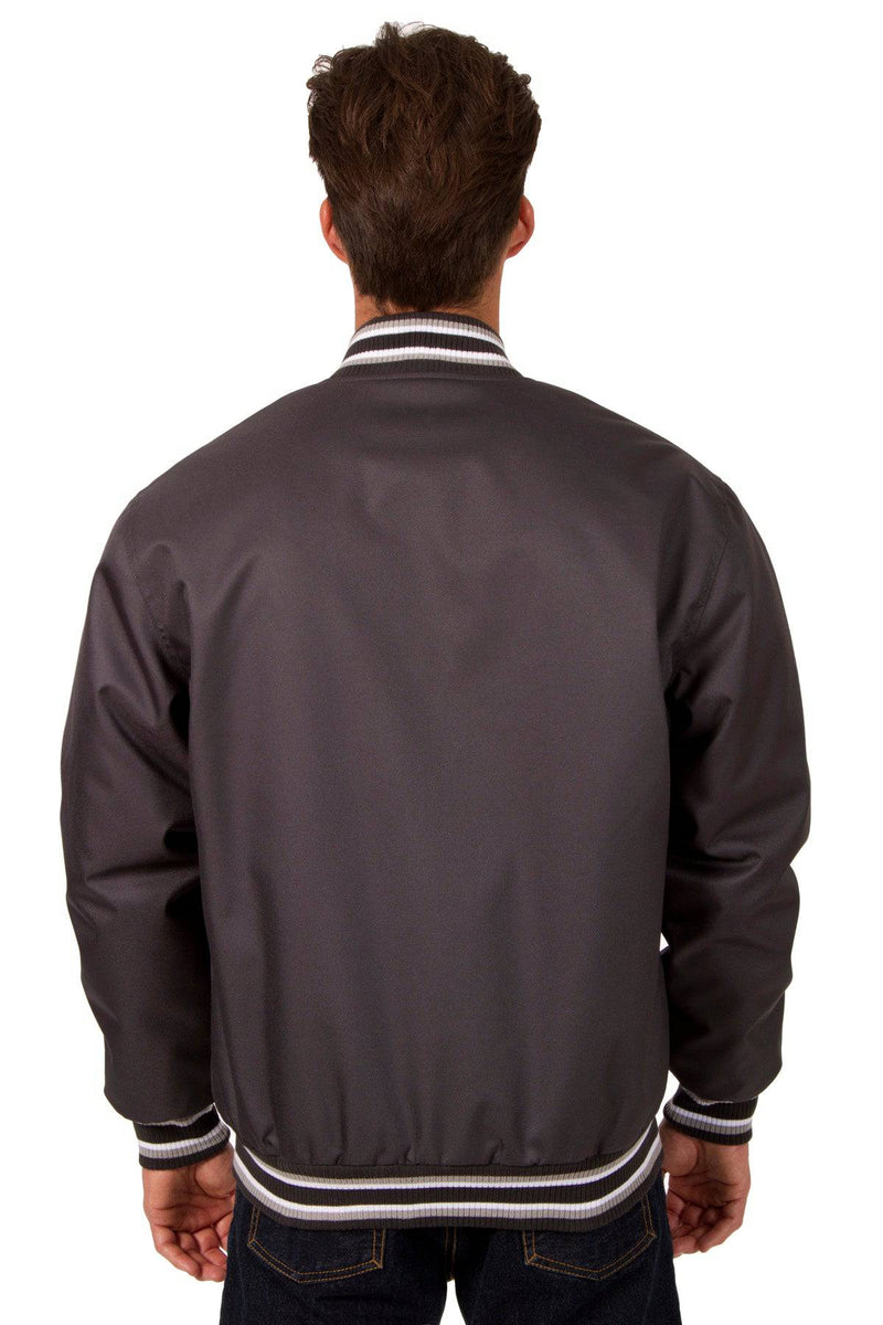 Dodge Ram Poly Twill Varsity Jacket - Black | J.H. Sports Jackets