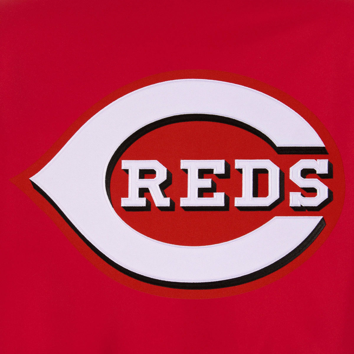 Cincinnati Reds Poly Twill Varsity Jacket - Red | J.H. Sports Jackets