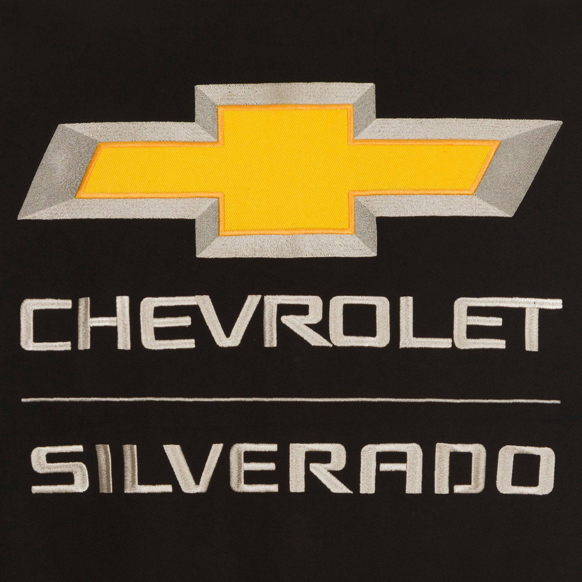 Chevrolet Silverado Embroidered Cotton Twill Jacket - Black | J.H ...