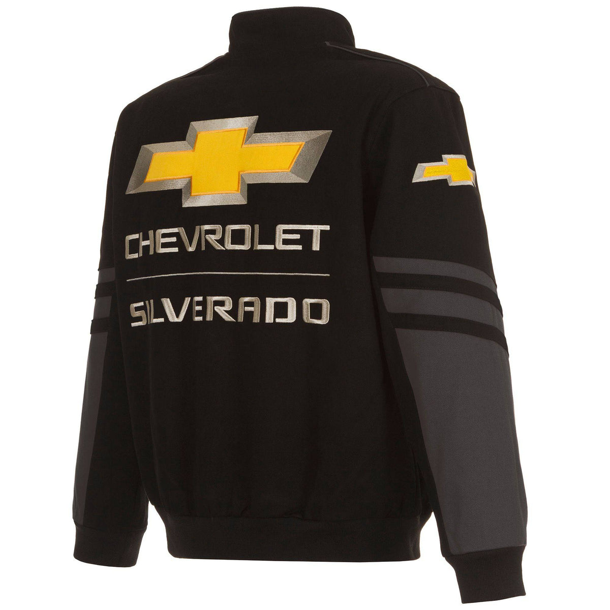 Chevrolet Silverado Embroidered Cotton Twill Jacket - Black | J.H ...
